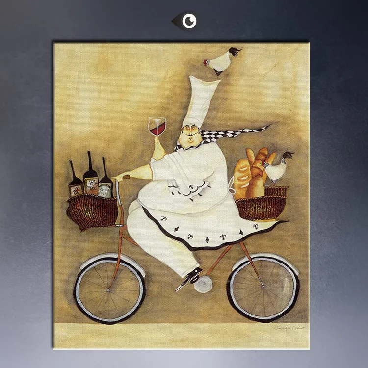 100% free shipping Handpainted oil painting on canvas cartoon Happy ...