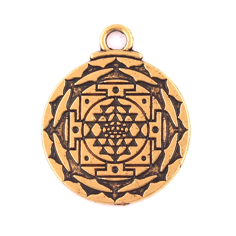 Color dorado Chakra 3rd Eye diosa hindú Yoga Sri Yantra Wicca riqueza ...