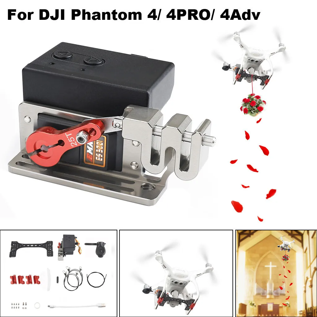 Drone airdropper accessories Double Release Thrower Servo Controlled ...