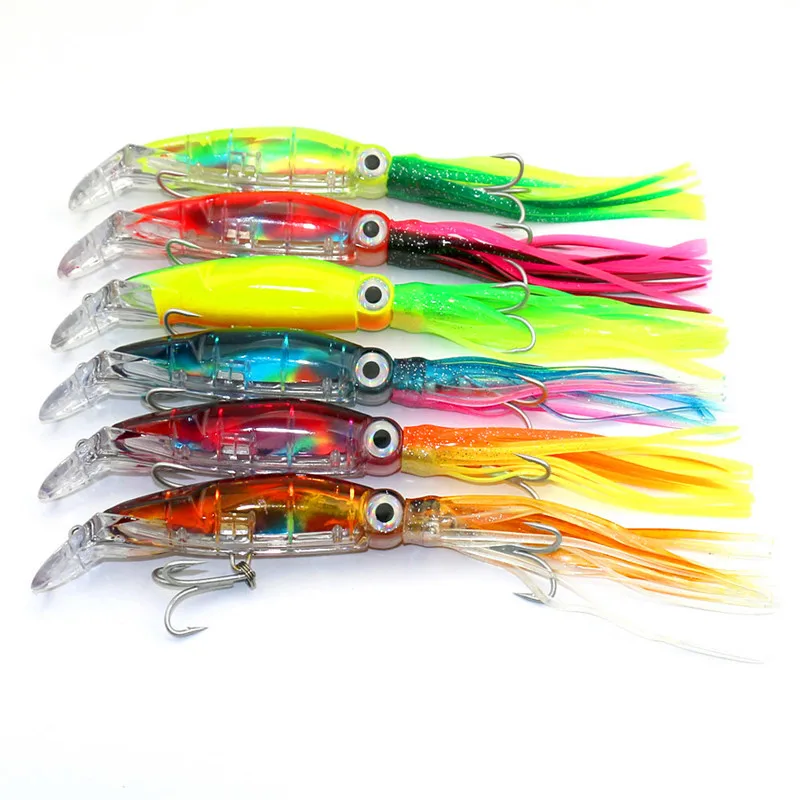 6pcs/set 14cm/5.51in 42g/ 1.48oz Octopus Squid Skirts Fishing Lure ...