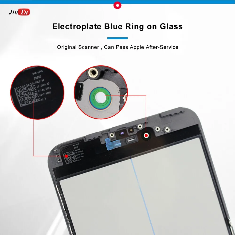 Original Cold Press Front Panel Glass Lens with Bezel Frame+OCA ...