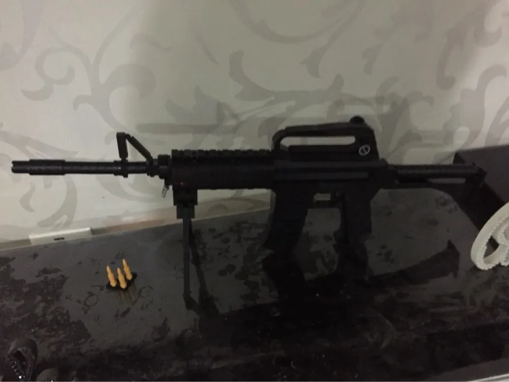 M16 Model Building Kit 524 Piece DIY Bricks Gun - Military Shopping