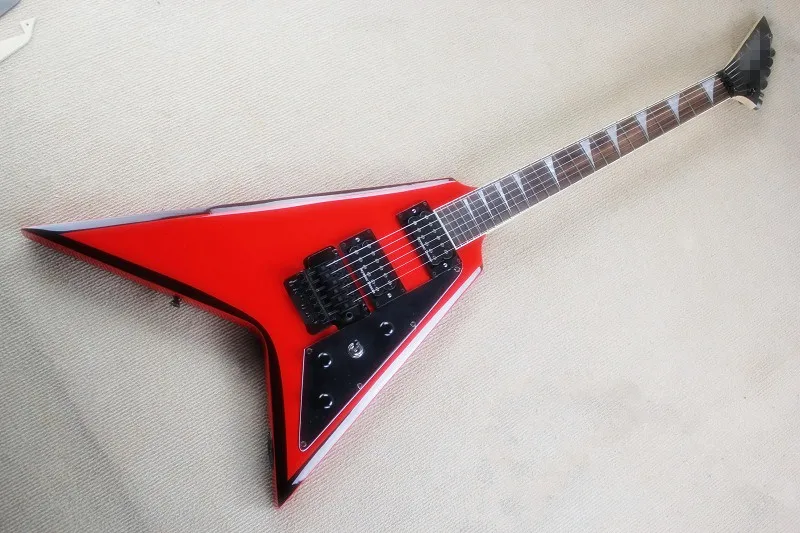 free shipping High Quality Flying V Jackson Red Electric Guitar 15 6 25 ...