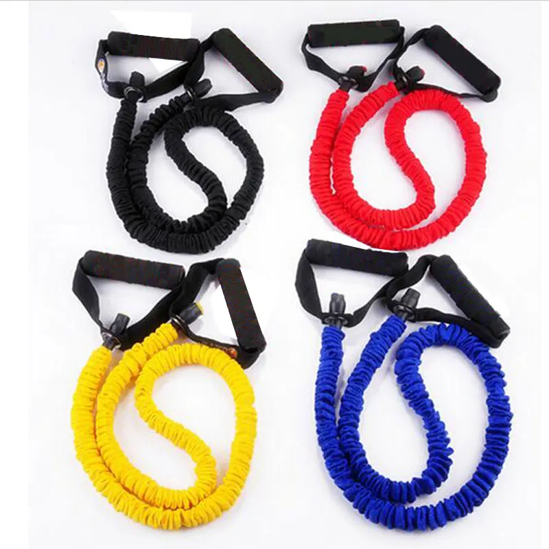 Random color 25 Lbs full fitness resistance bands Elastictension rope ...