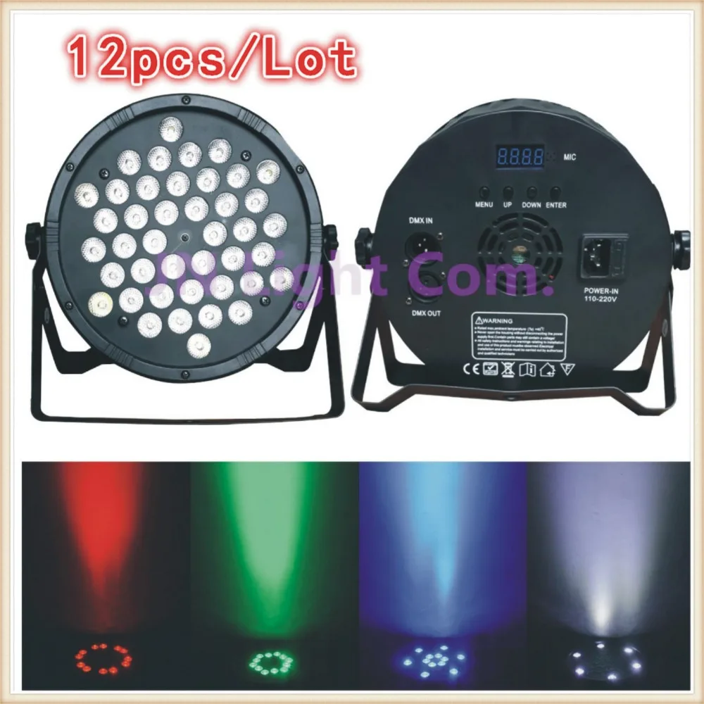 12pcs/Lot 42*3W 3in1 RGB LED Par Light/DMX DJ Equipments Controller KTV ...