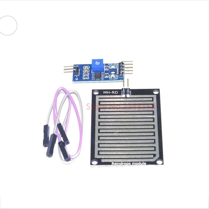 Thinary Rain Sensor Water Raindrops Detection Module Automatic Watering Rain Weather Module ...