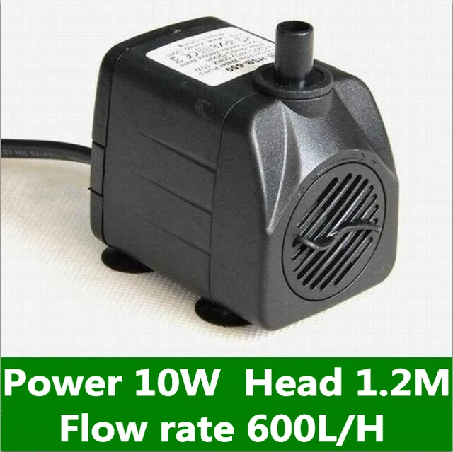 AC 220V Submersible Water Pump 1.2M head 600L/H 10W For Aquarium Fish ...