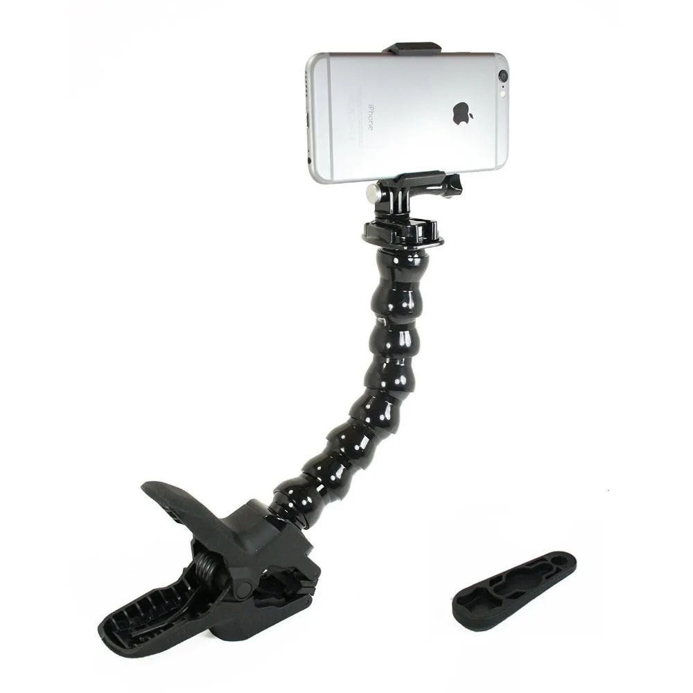 Jaws Clamp W/gooseneck & Smartphone Mount For Live Streaming, Or Video ...