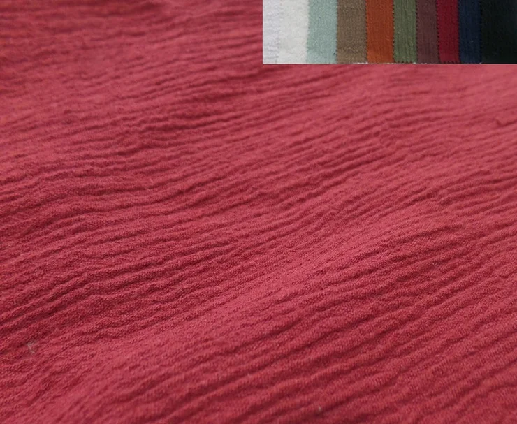 Tela 100% de algodón para camisa y ropa de mujer, tejido de crepé ...