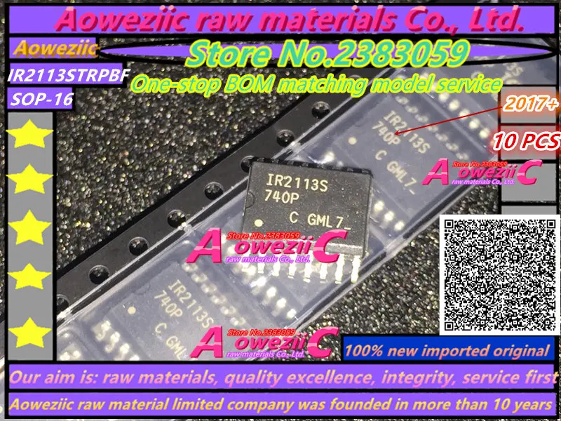 Aoweziic 2017+ 100% new imported original IR2113S IR2113STRPBF SOP 16 high low bridge driver IC ...