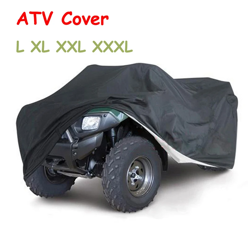 Quad Bike Atv Cover Black Waterproof Resistant Dustproof Anti-uv ...