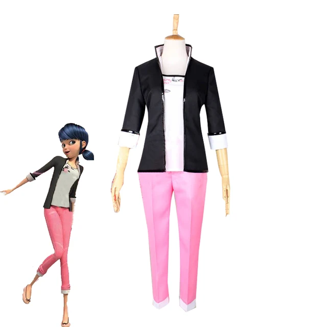 New Miraculous Ladybug Marinette Cosplay Costume Women's Casual ...