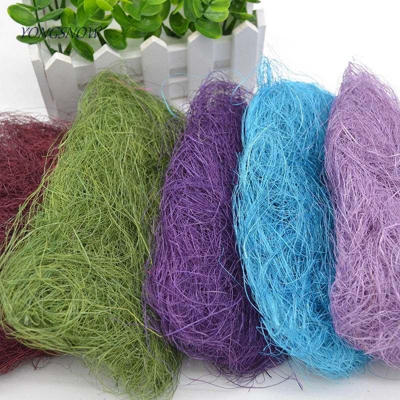 10g Nature Hemp Sisal Rustic Hay Present Gift Box Filling Materials Diy ...