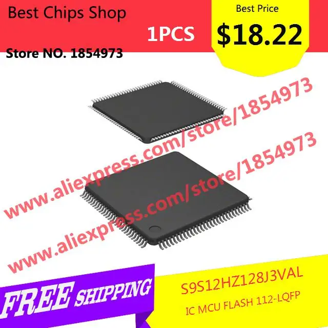 무료 배송 1 개 = $18.22 전자 S9S12HZ128J3VAL IC MCU 플래시 112 LQFP 9S12 S9S12|ic ...