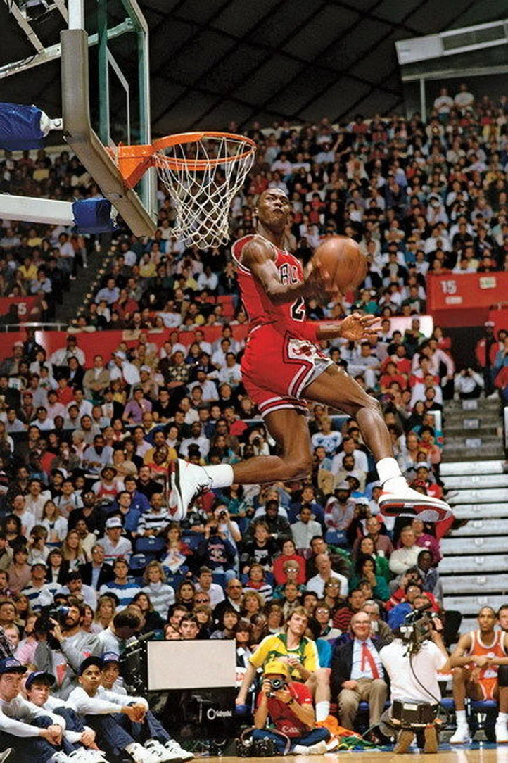 Michael Jordan Dunk Contest Poster
