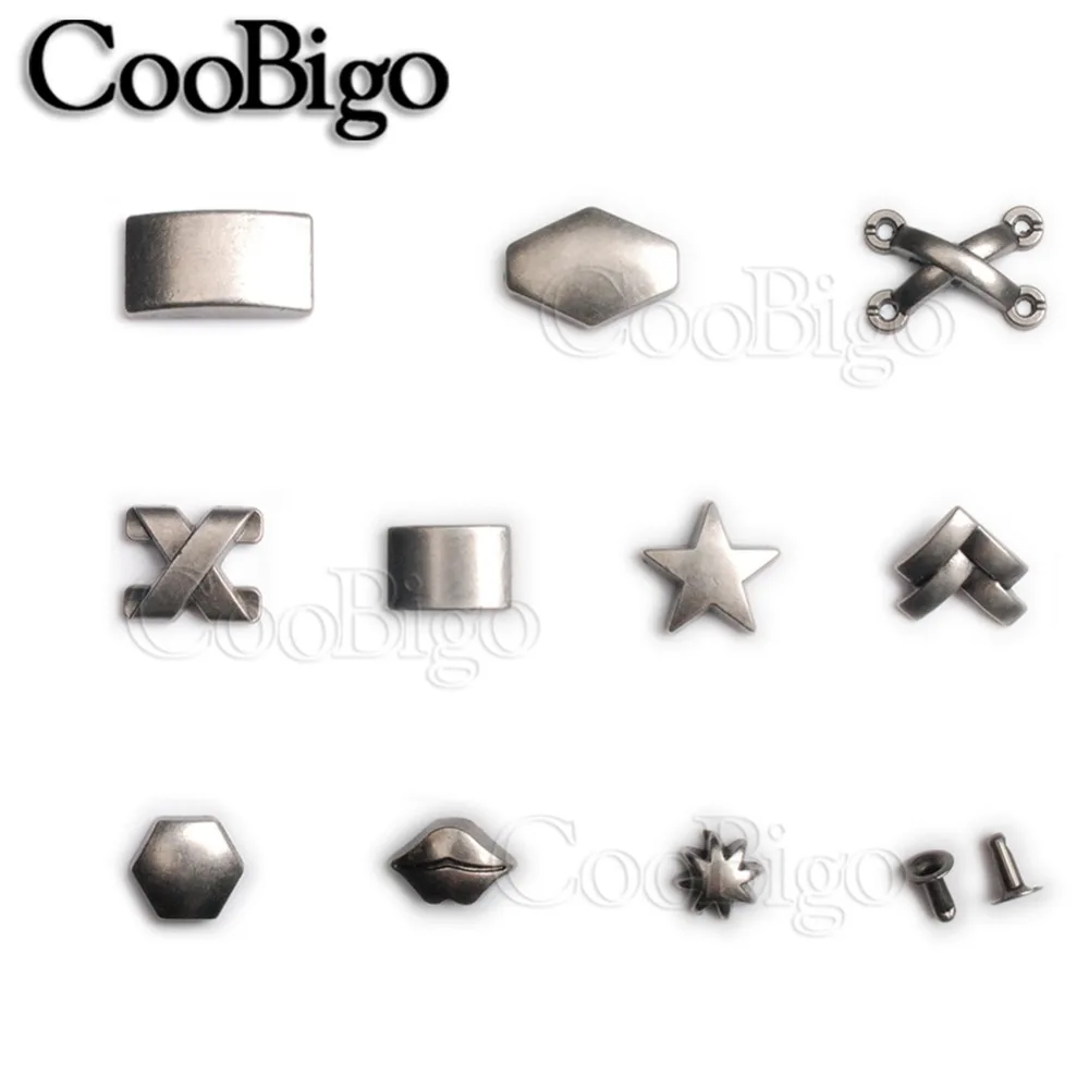 Rock N Roll Rivet Set Metal Stud Spike Rivets For Leather Clothes Bag ...