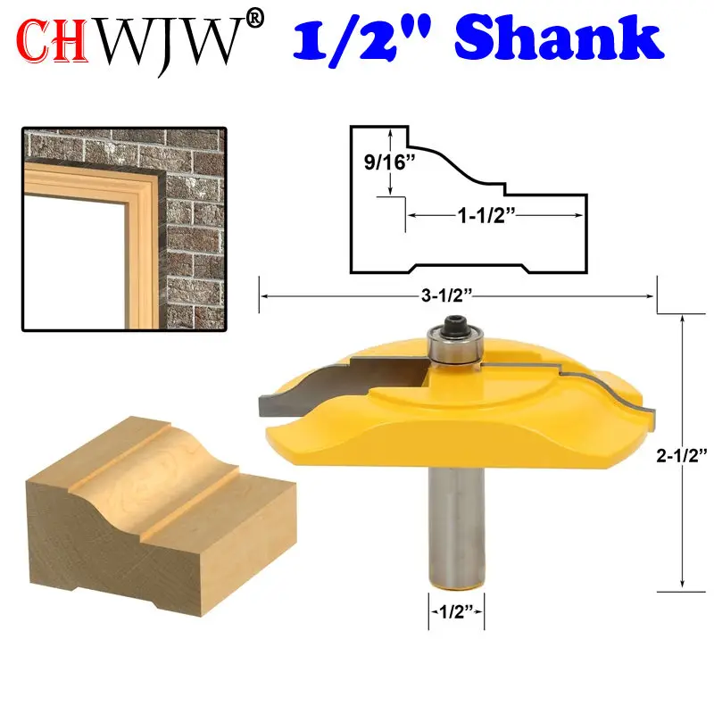 1Pc-Brick-Mold-Exterior-Casing-Router-Bit-1-2-Shank-Line-knife ...