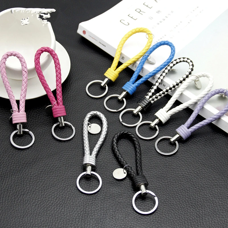 Aliexpress.com : Buy 1pcs Classic Key Chain Ring 28mm PU leather Clips ...
