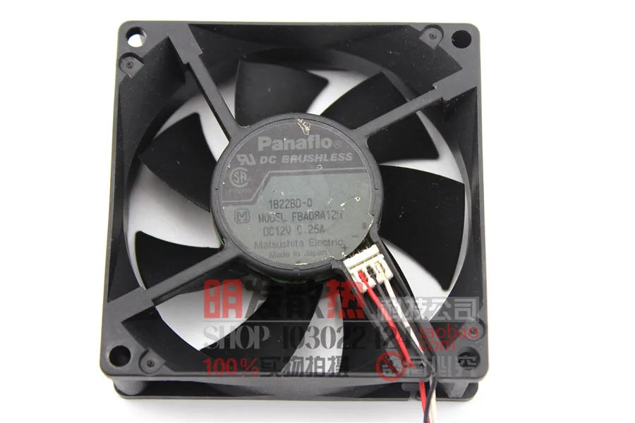 Original Chassis Cooling Fan 8025 FBA08A12H 12V 0.25A - Onestopfan.com