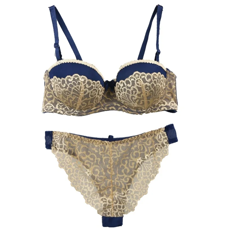 Xiushiren Sexy Lingerie Lace Push Up Bra Sets Hollow Out Panties ...