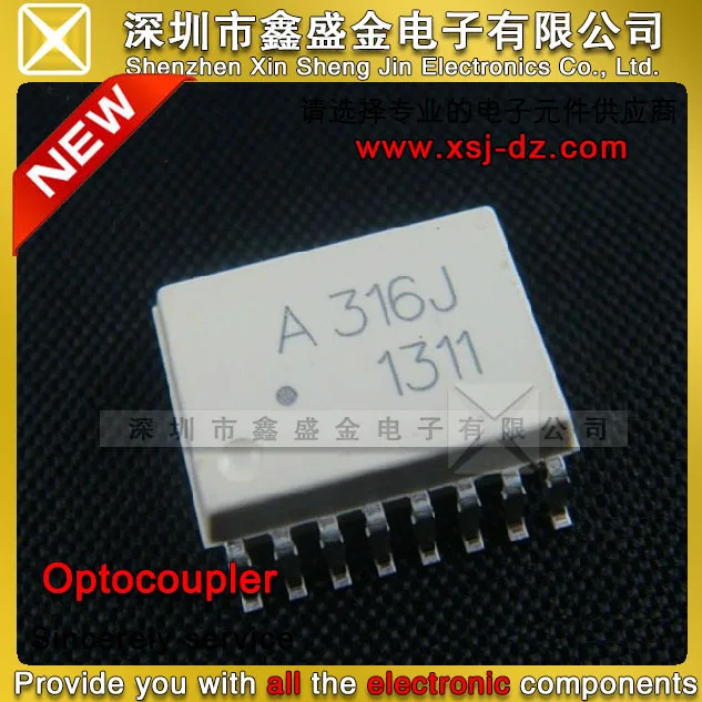 HCPL 316J 500E,HCPL 316J 500,HCPL 316J,A316,A 316J,A316J,HCPL 316,HCPL316,SOP 16,2.0Amp gate ...