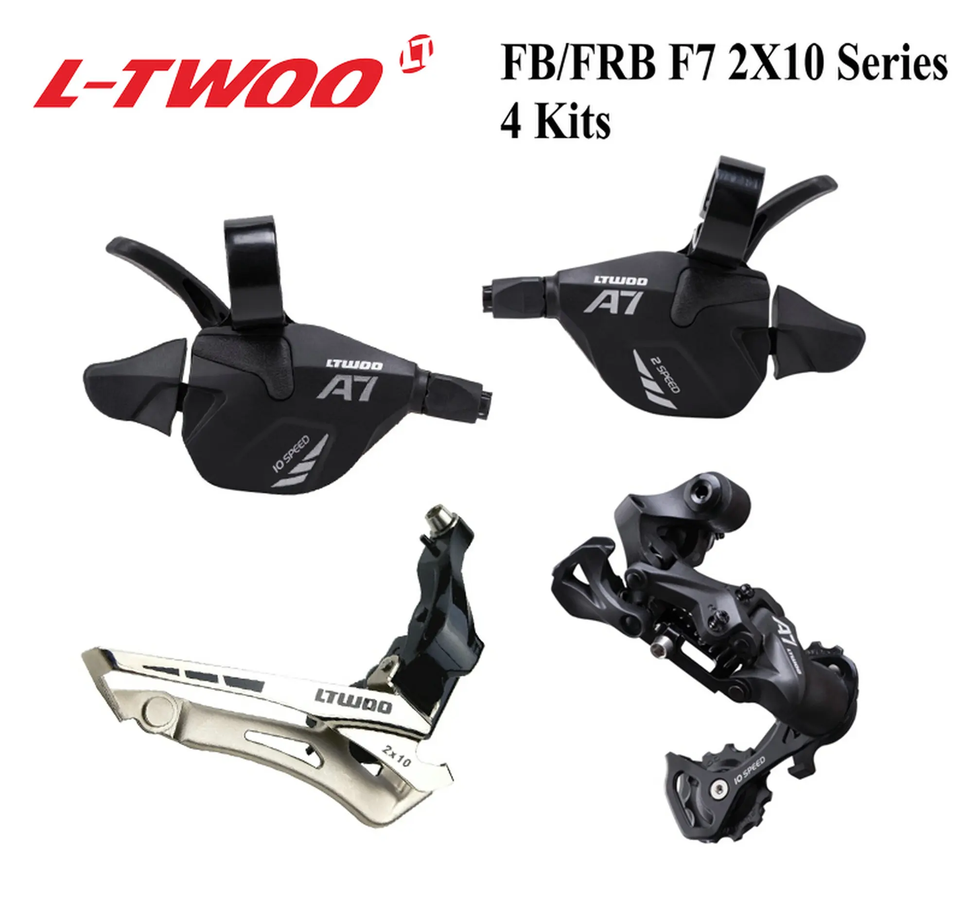 LTWOO Groupset F7 20S Folding bike series 2x10 derailleur groupset shift lever derailleur front ...
