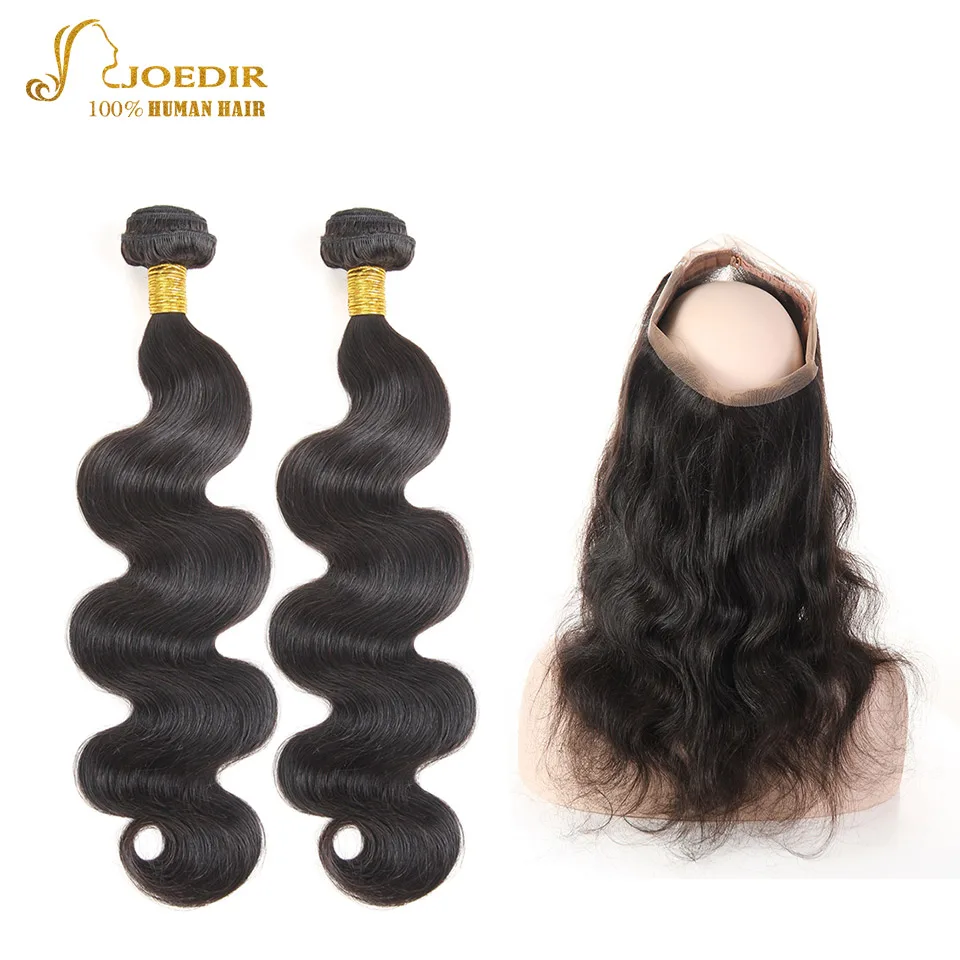 Joedir Peruvian 360 Frontal with Bundles Cheap Bundles of Hair with ...