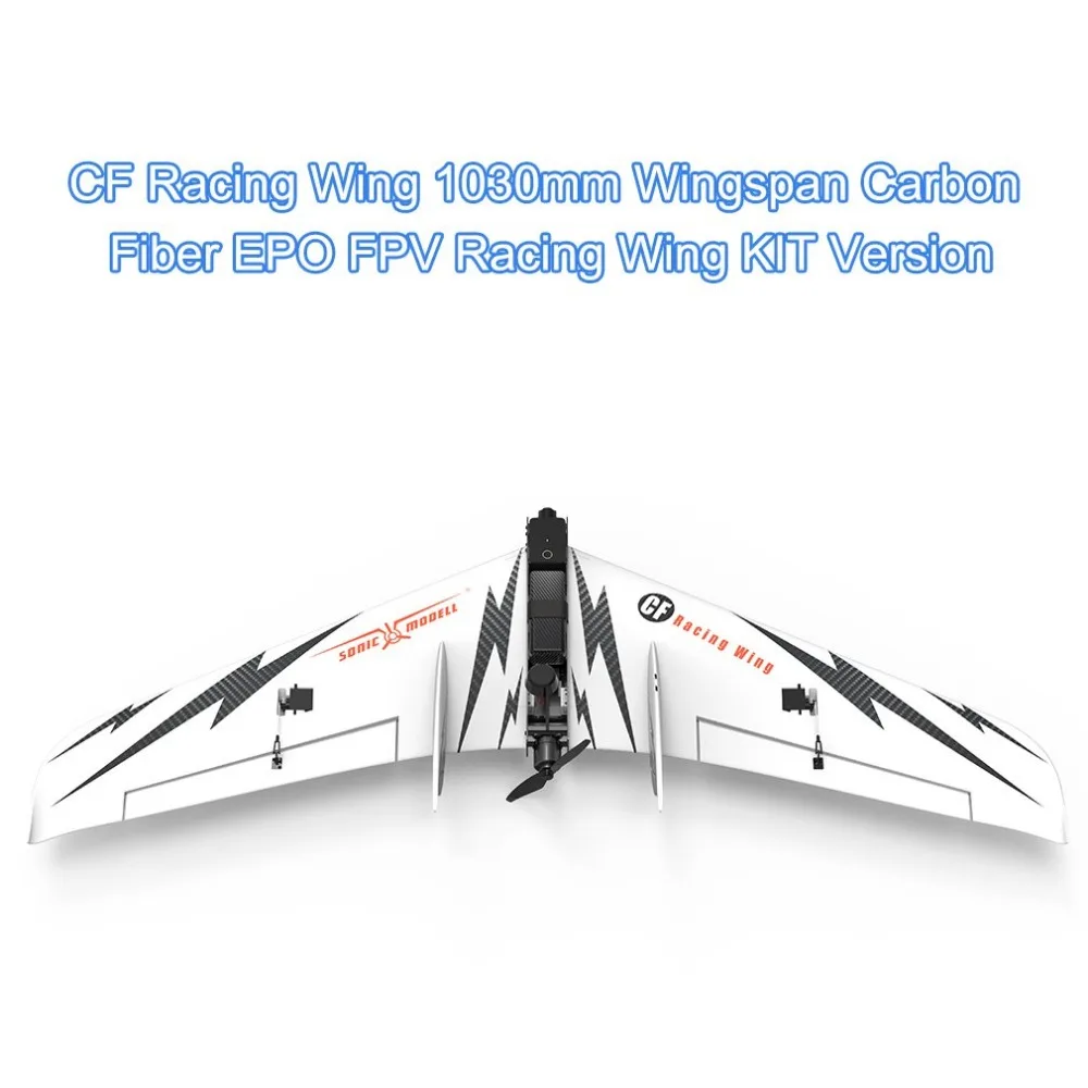 SONIC MODELL CF Wing 1030mm Wingspan Carbon Fiber EPO FPV Racing Wing ...
