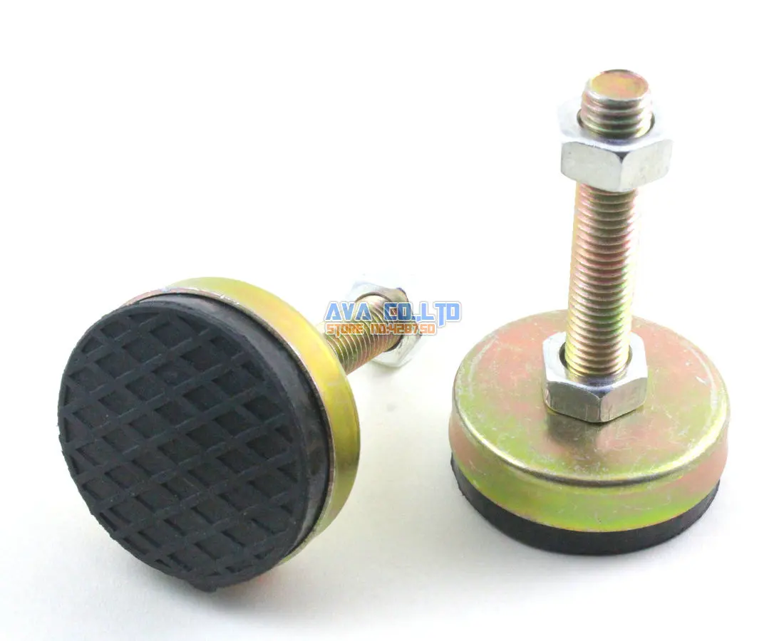 4-Pieces-60mm-Base-M14x75mm-Adjustable-Anti-Slip-Lathe-Leg-Furniture ...