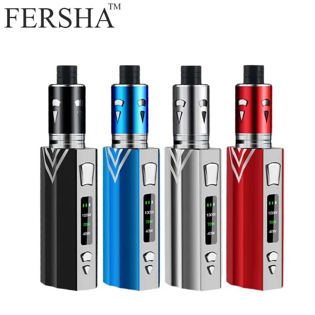Cheap FERSHA electronic cigarette 100W high power vape mod kit box ...