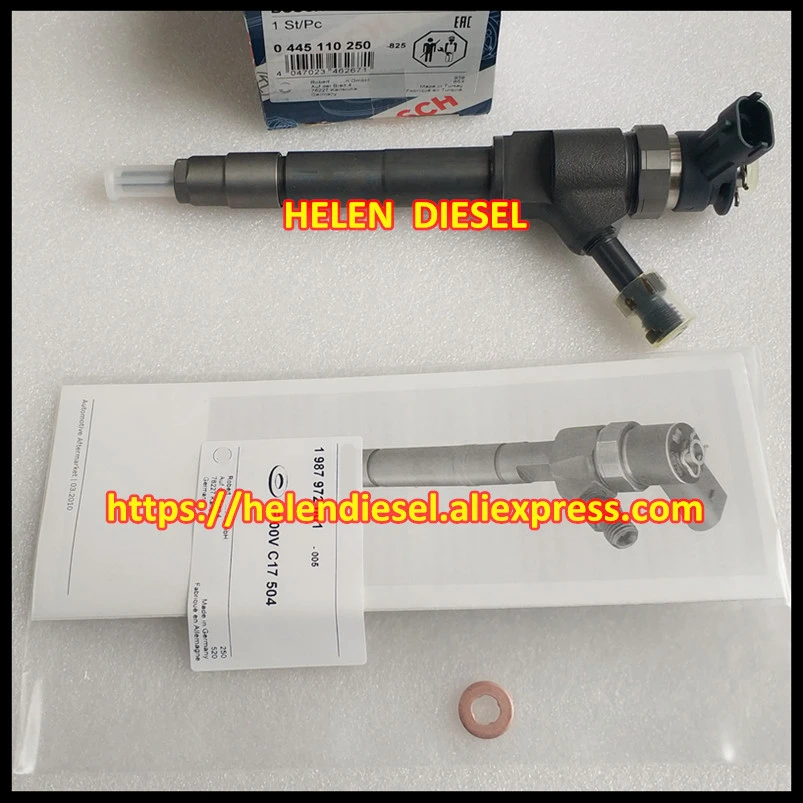 100% genuine and new injector 0445110250 , 0445110 250 ,OE original ...