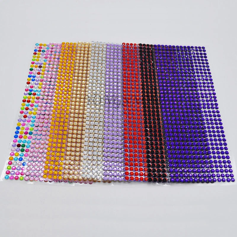 504pcs-6MM-Flatback-Rhinestone-Self-Adhesive-Stick-On-Diamond-Sparkle ...
