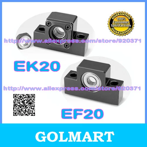 Ballscrew End Support Fixed Side EK20 Floated Side EF20 Lock Nut Circplis Bearing with deep ...