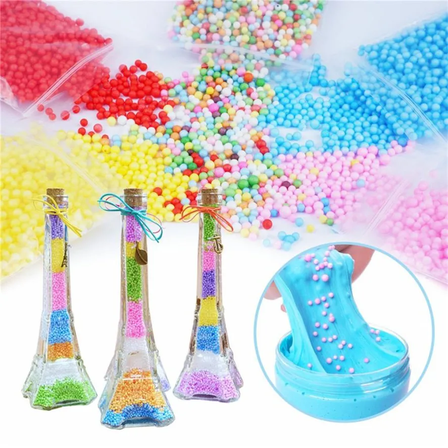 DIY Party Confetti decoration Slime Supplies Kit 60 Pack Slime Beads ...