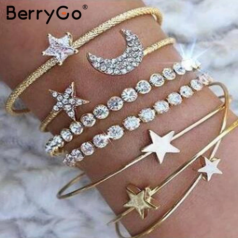 BerryGo Fashion accessories women Trendy multilayer metal accessories ...