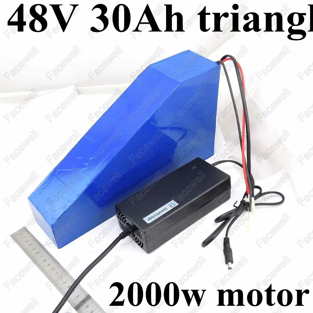 Power 48v 30ah battery li ion 30ah cell bateria 48v 30ah triangulo 45A ...