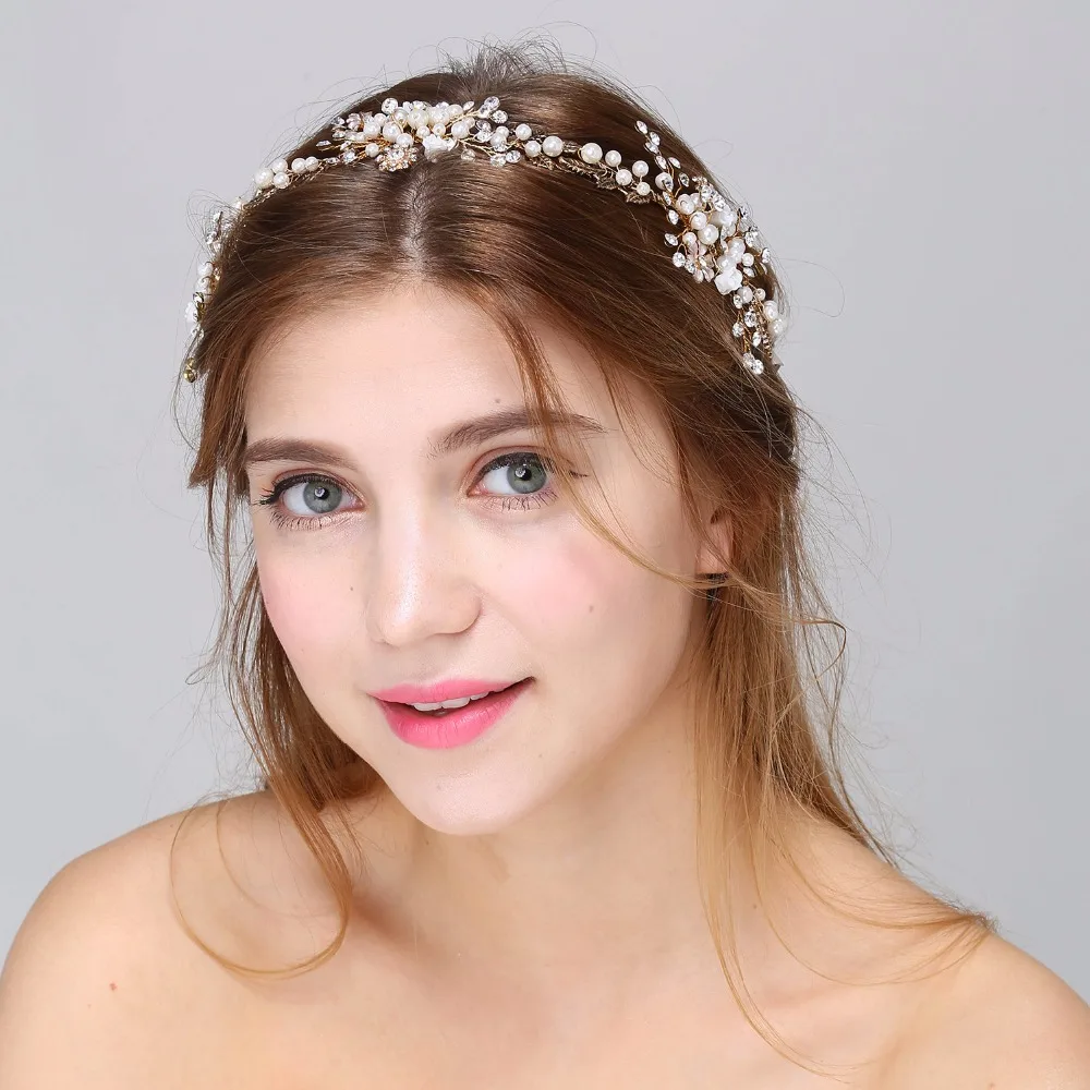 Women Wedding Bridal Headbands Personality Hairwear Jewelry Crystal