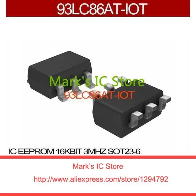 93LC86AT IOT IC EEPROM 16KBIT 3MHZ SOT23 6 93LC86AT 93LC 93LC86AT 93LC8 ...