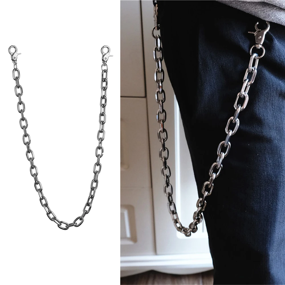 Punk Chain On The Jeans Pants Women Men Long Trousers Hipster Keychain ...
