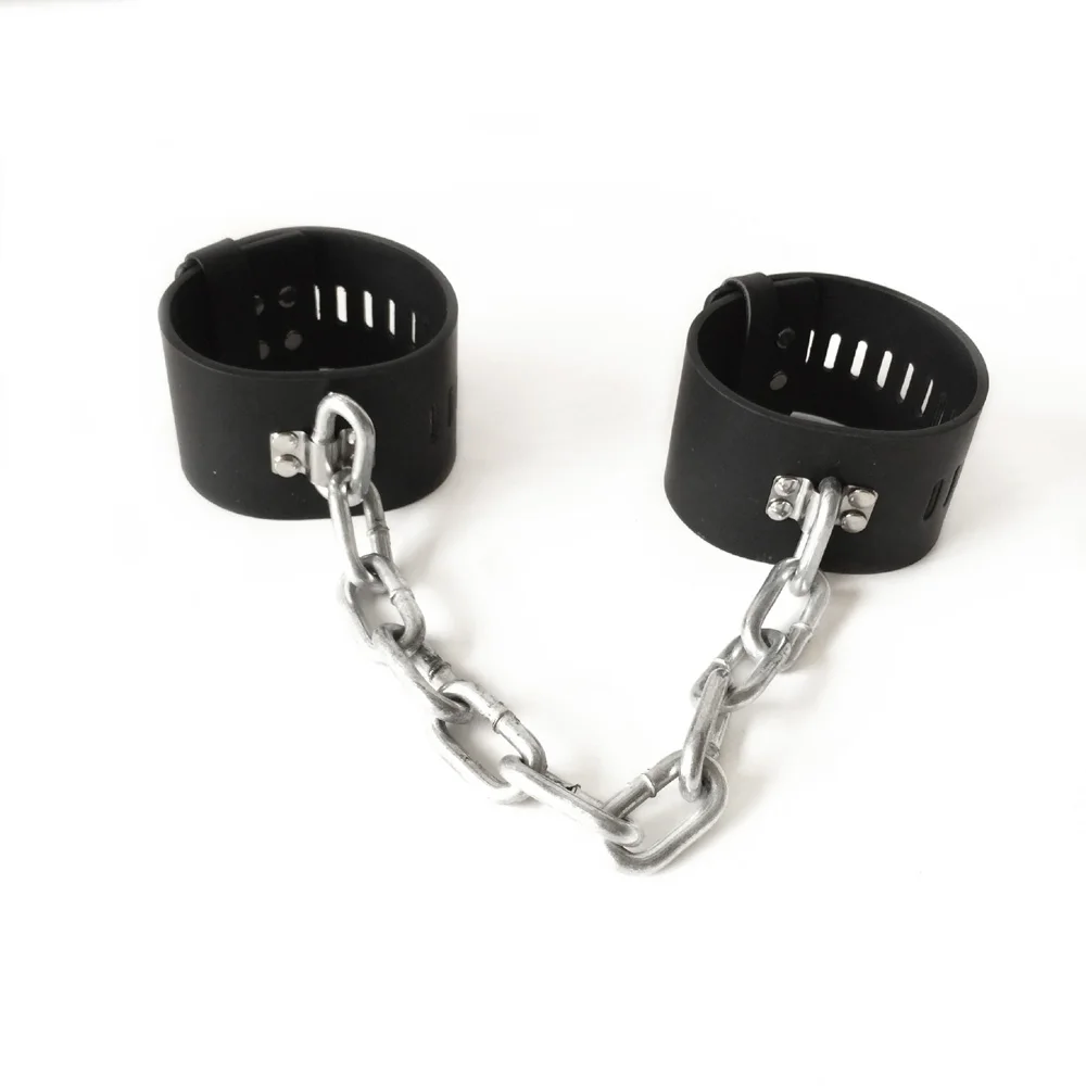 Black emperor SM fun, leather chain handcuffs, adult toys, slave ...