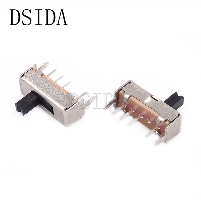 20PCS SS13D07 Mini Slide Switch 3 Position 4P 1P3T Panel Mount Handle High 4mm Latching Toy ...