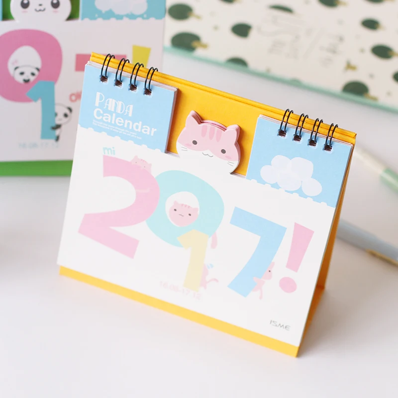 15*15cm Cute little animal calendar desktop calendar paper calendar ...