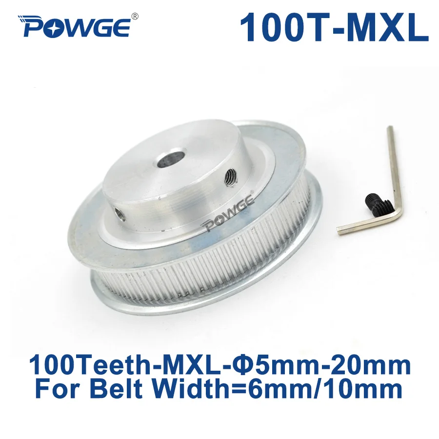 Powge Inch Trapezoid 100 Teeth Mxl Timing Pulley Bore 8/10/12mm For ...