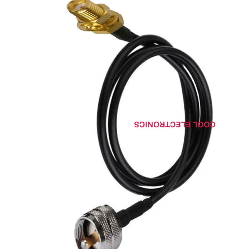 RG58 SMA Female to UHF PL259 Male Adapter Connector RG 58 Pigtail Cable ...
