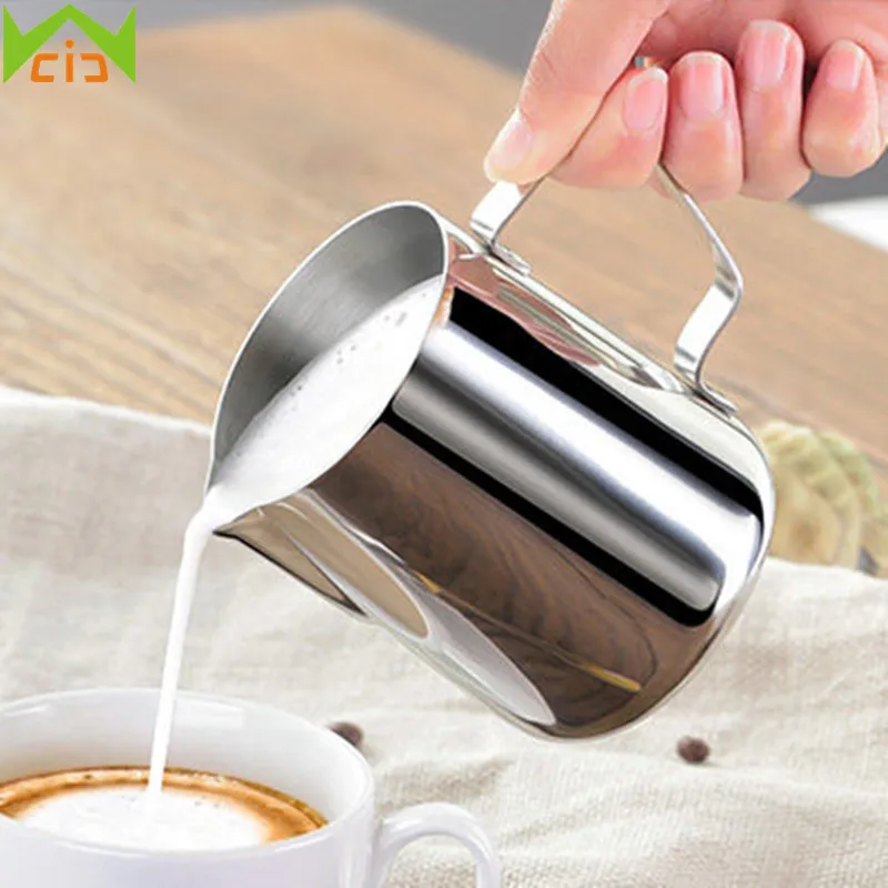 Wcic Moka Coffee Pitcher Stainless Steel Milk Frothing Jug Cappuccino