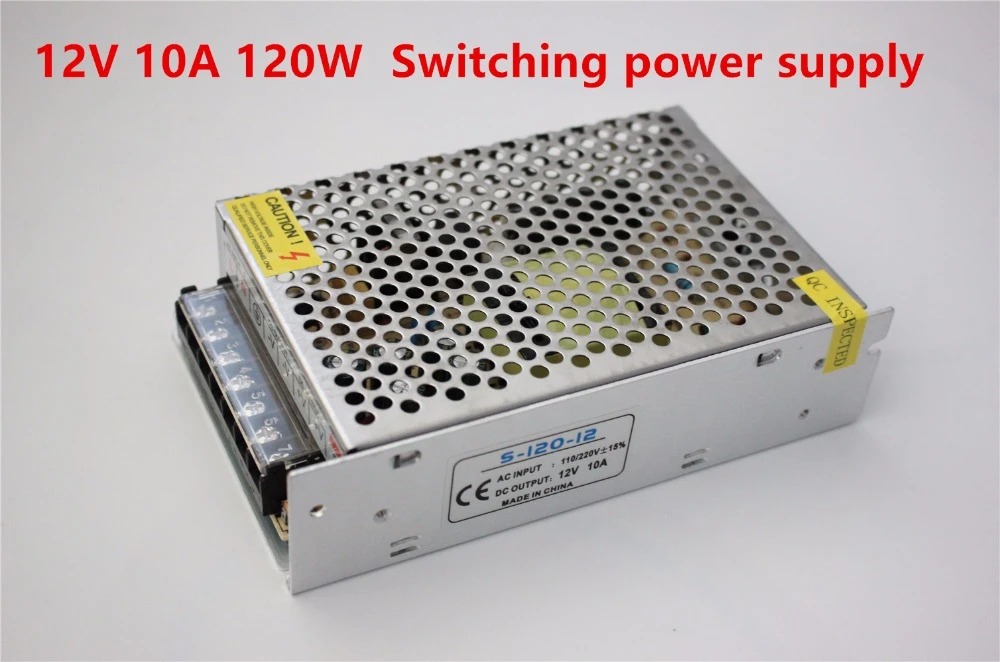 High Quality Dc12v 10a 120w S-120-12 Switching Power Supply Ac110/220v ...