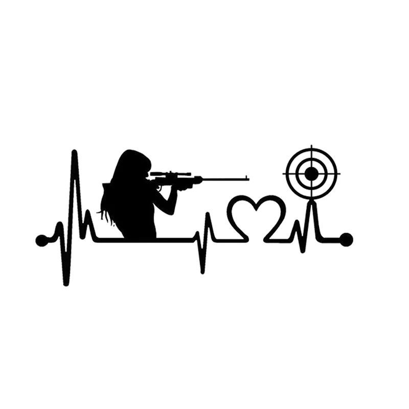 Gun-Girl-Heartbeat-Target-Shooting-Decal-Sticker-Love-Guns-Rifle-Pistol ...