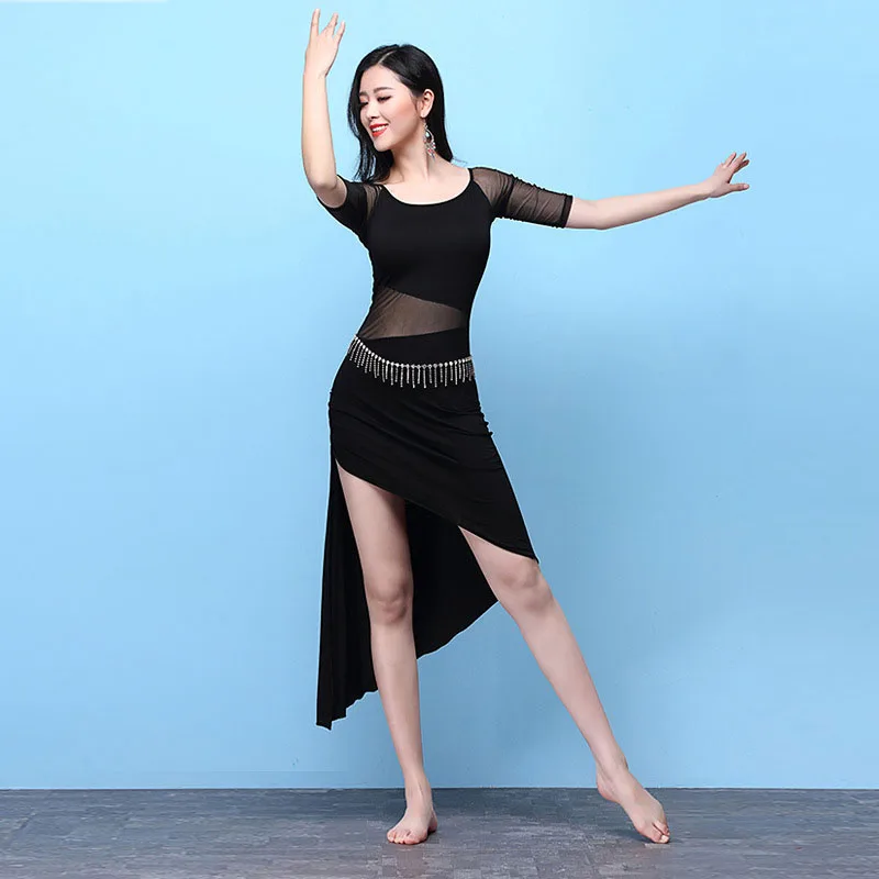 Adult Sexy Modal Mesh Eastern Oriental Belly Dance Costume Dress For