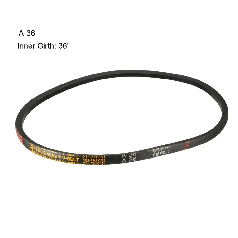 Uxcell High Quality 13x8mm Black Neoprene Rubber V Belt Machine ...