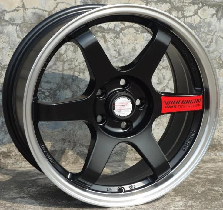 TE37 17 Inch 17x7.5 4x100 4x114.3 5X100 5X114.3 5X112 Car Alloy Wheel ...